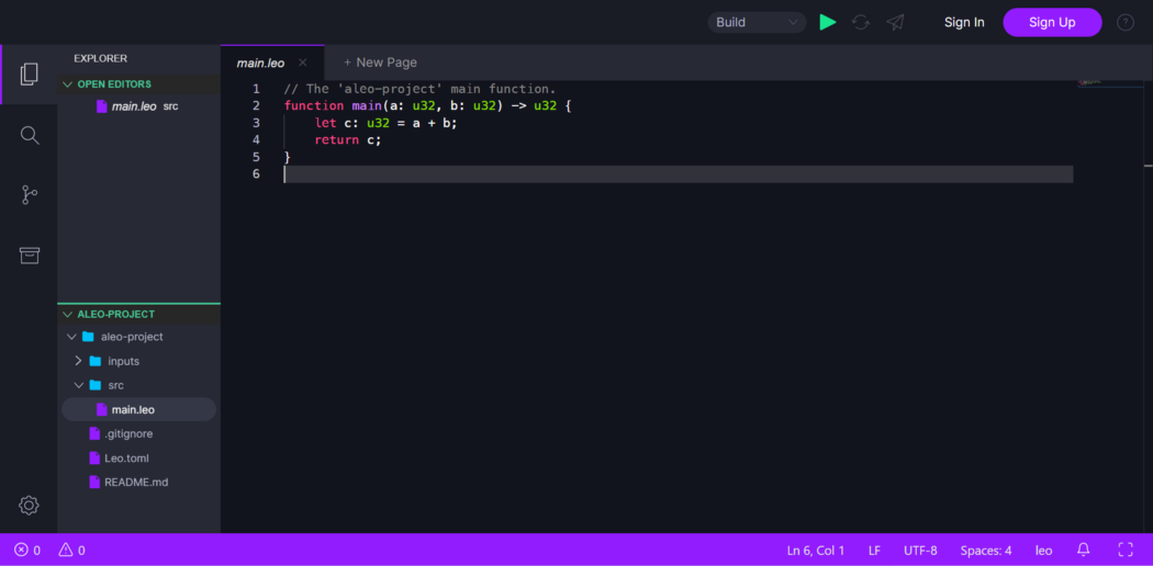 Introduction to the Leo programming language. Part 0: Setting up the development environment ...