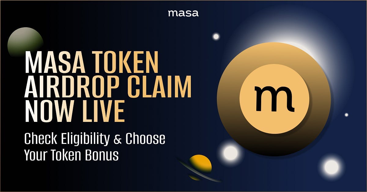 Unlock Free $MASA Tokens with the Masa AI Airdrop: A Complete Guide | by SEO_MASA | May, 2024 ...