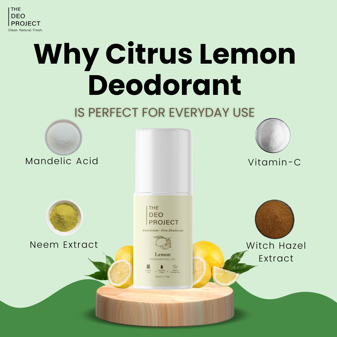 Citrus Herbal Musk Roll-On Deodorant | Medium