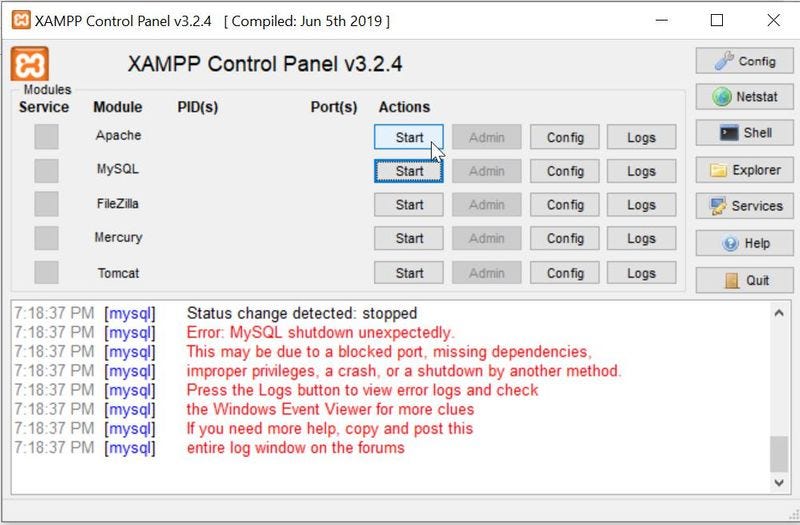 October 7, 2021. How to fix MySQL not starting in XAMPP | by ...