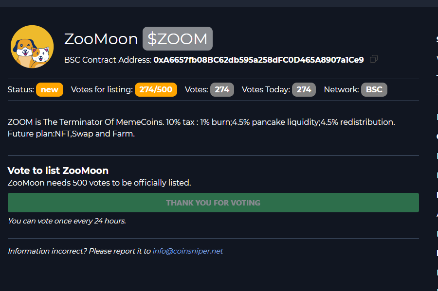 Detailed announcement about the ZOOM holder airdrop | by ZooMoon.finance | Medium