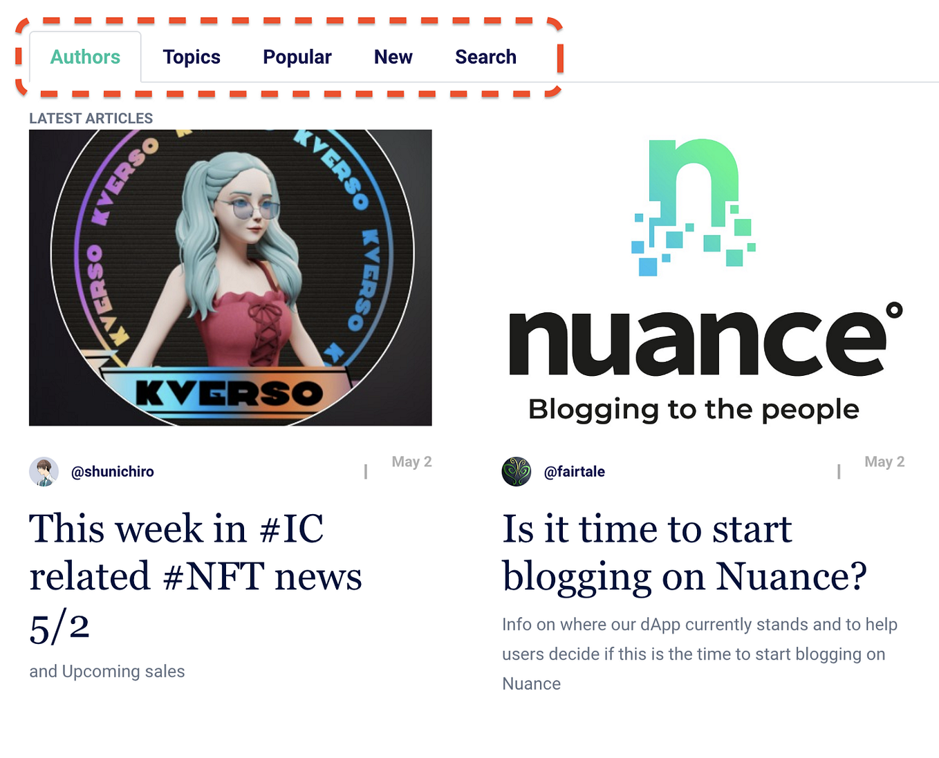 Nuance Product Update #3. screen shot of @family author profile… | by ...