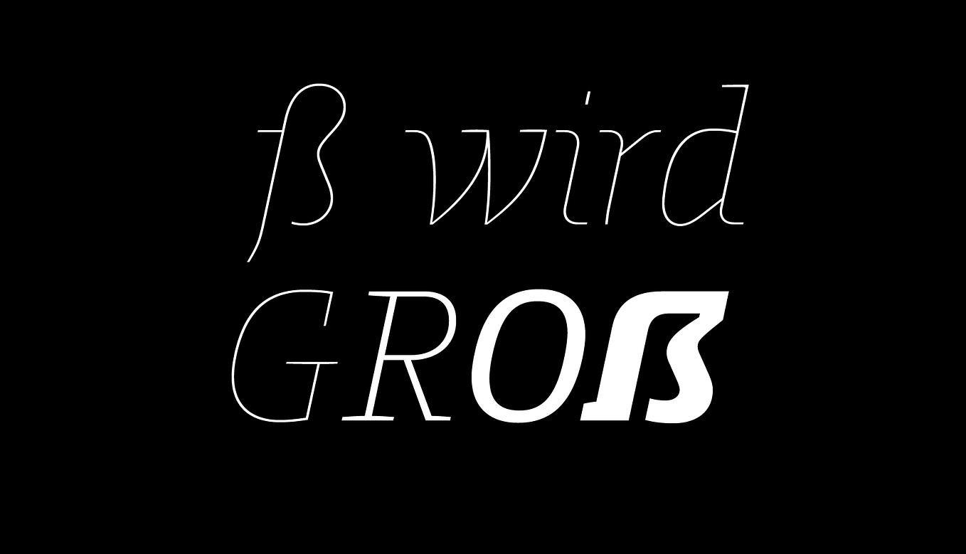 The German Capital Letter Eszett. written by Christoph Koeberlin ...