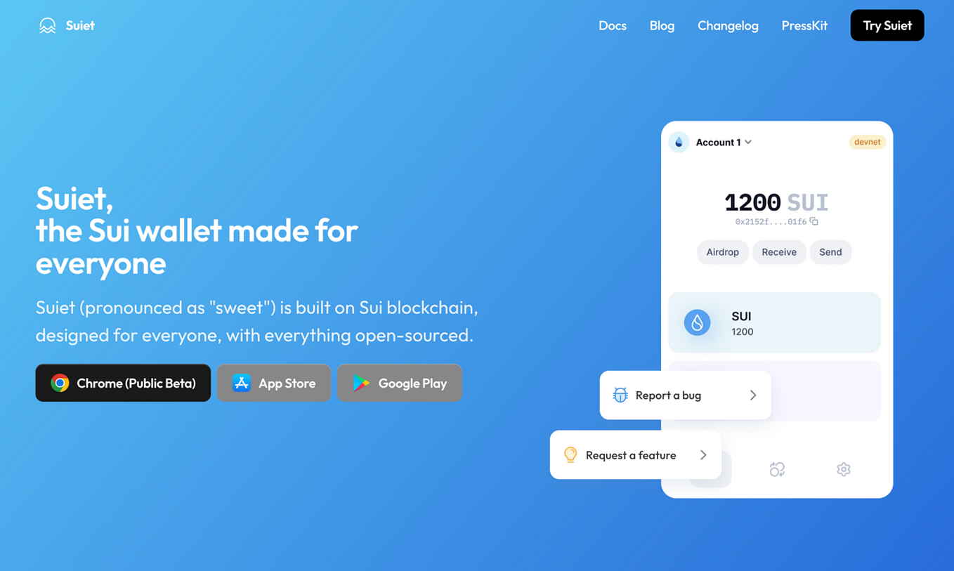 What is Suiet Sui wallet? How to use Sui wallet? | by Suiet | Sui wallet for everyone | Medium