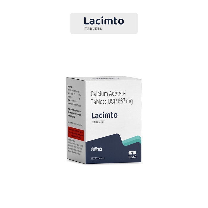 Lacimto | Calcium Acetate 667mg - Torsoindia - Medium