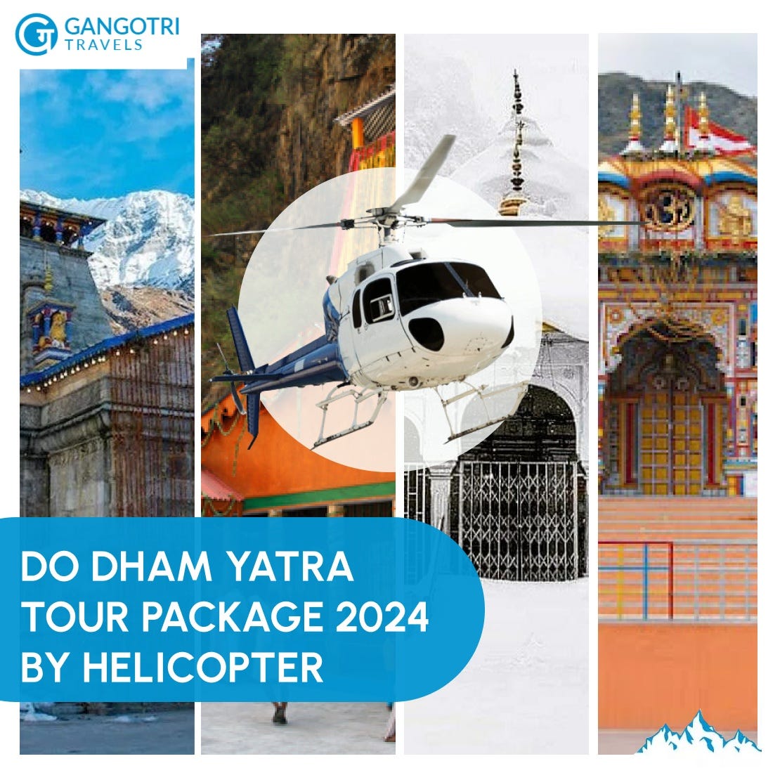Char Dham yatra tour package 2024 by helicopter, From Dehradun, 05 ...