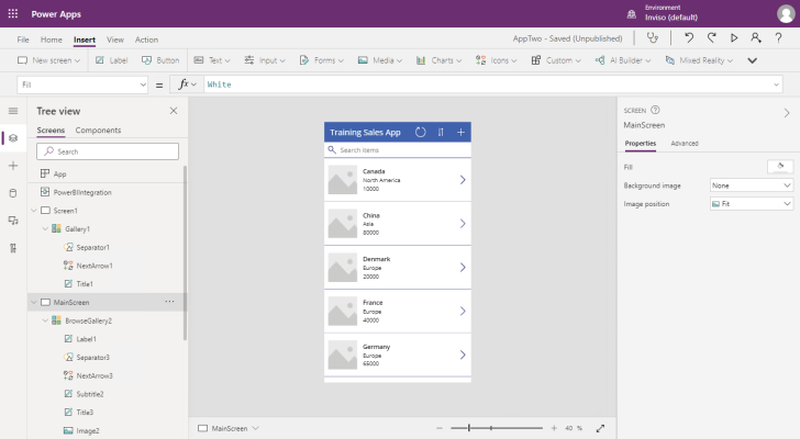 Auto Trigger Onselect Button Actions In Power Apps When Selecting Data Points In Power Bi By