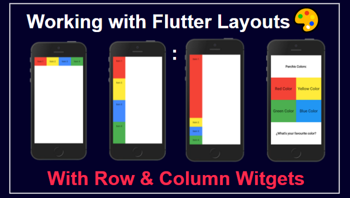 🛠️Trabajando con Flutter Layouts: Row & Column | by David Bernal González | Medium