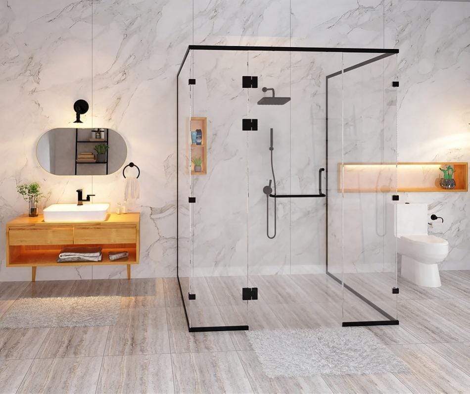 The Benefits of Installing a Shower Glass Partition in Your Bathroom | by Spaces Makeover | Medium