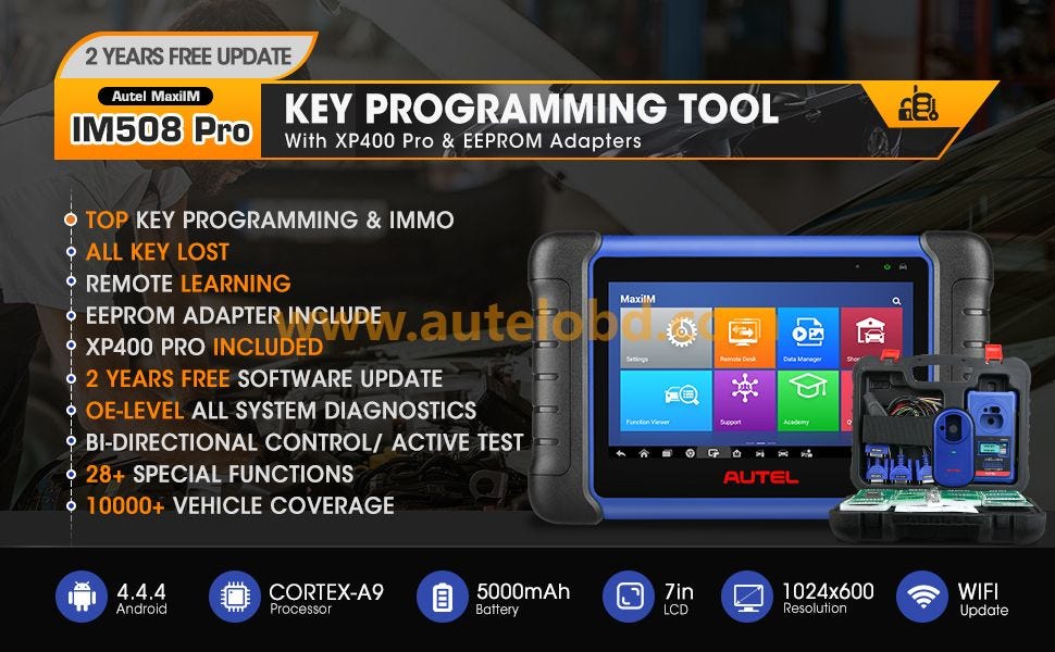 Autel XP400 PRO All in One Auto Key Programming Accessory Tool Key ...
