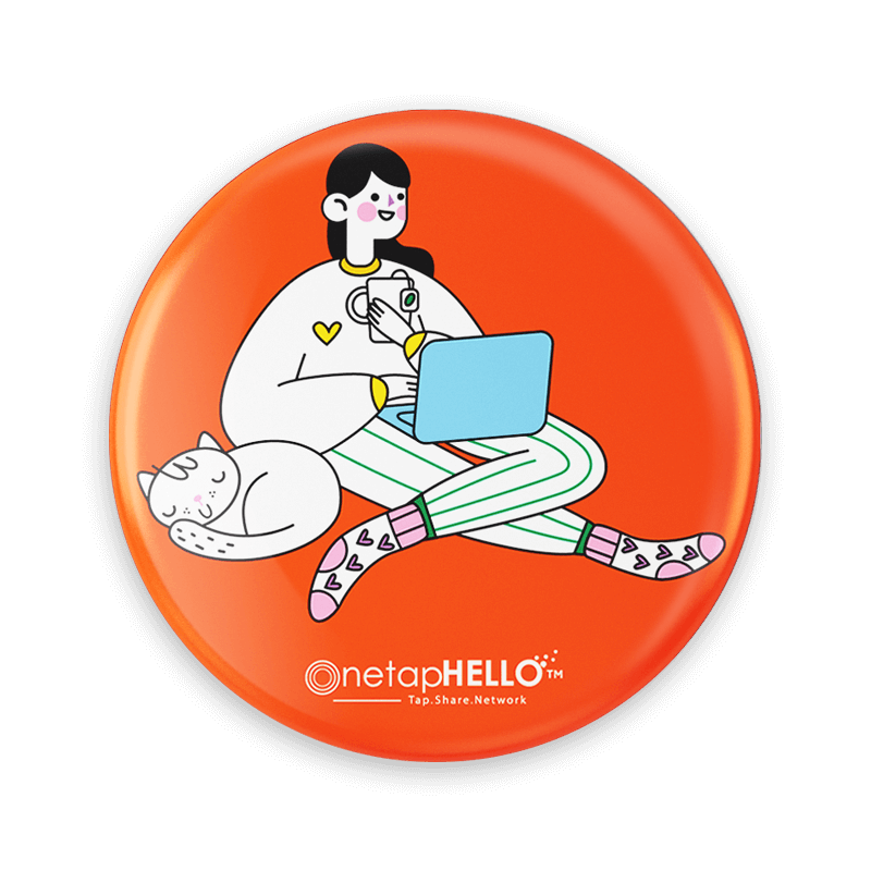 Macho Yellow Smart Tag (Premium Design) - Onetaphello - Medium