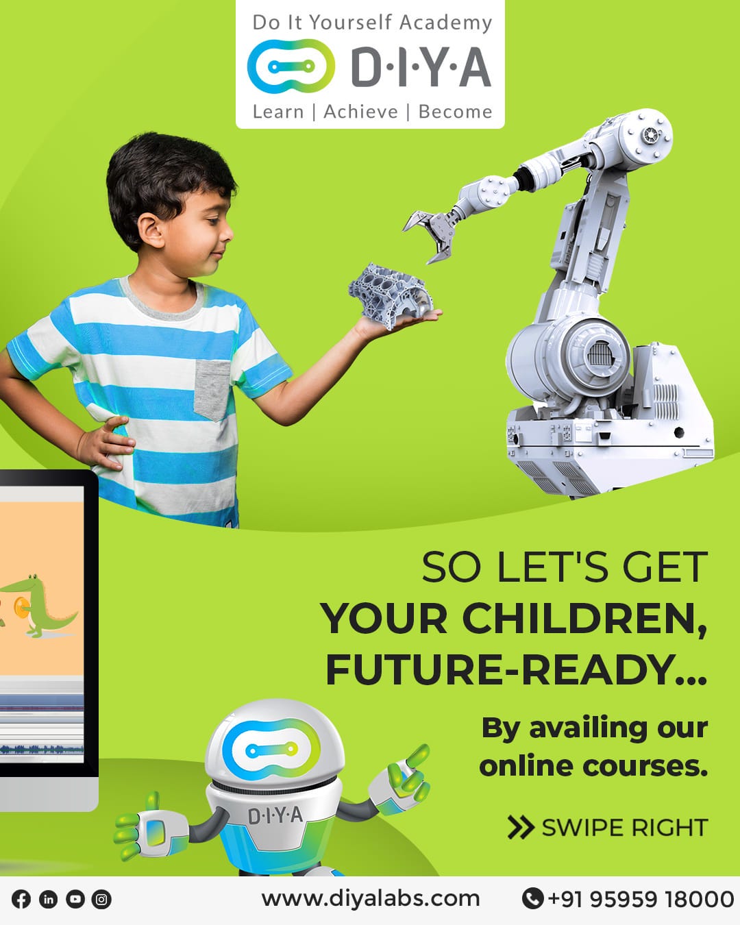 ONLINE ROBOTICS PROGRAM FOR KIDS TO BUILD THEIR OWN ROBOT - diya ...