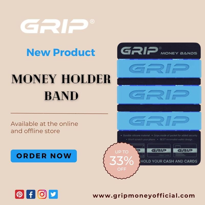 Discover Stylish Multi-Color Card Holder Bands for Sale | by Grip Money ...