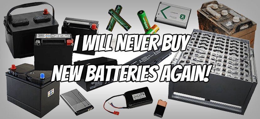 You Can Easily Recondition & Reuse Your Old Batteries Instead Of Buying ...