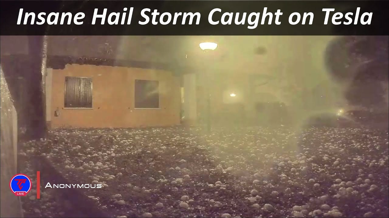Hood or Bonnet Failure Caught on Tesla Camera | TeslaCam Live ...