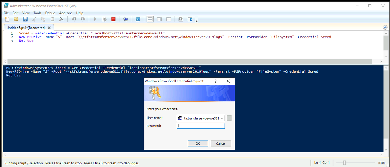 Procedure and PowerShell Script to Copy files from Azure Storage Account to Azure Windows Server ...
