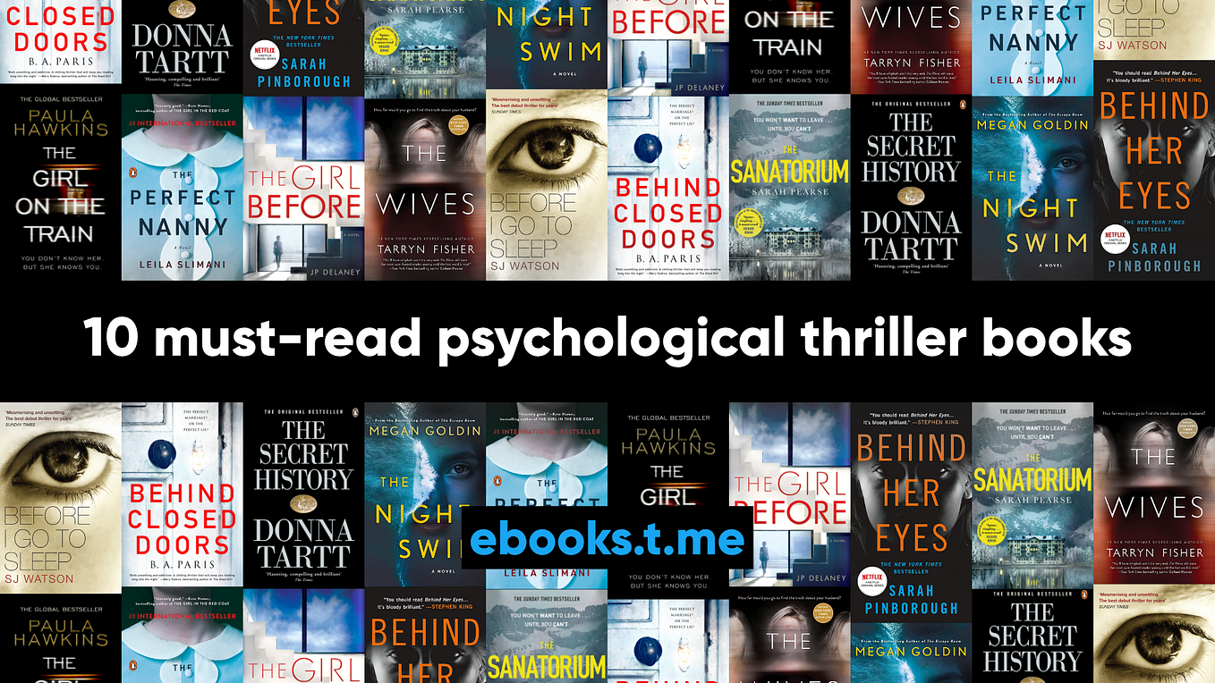 10 must-read psychological thriller books | by Ugra tanie | Aug, 2023 ...
