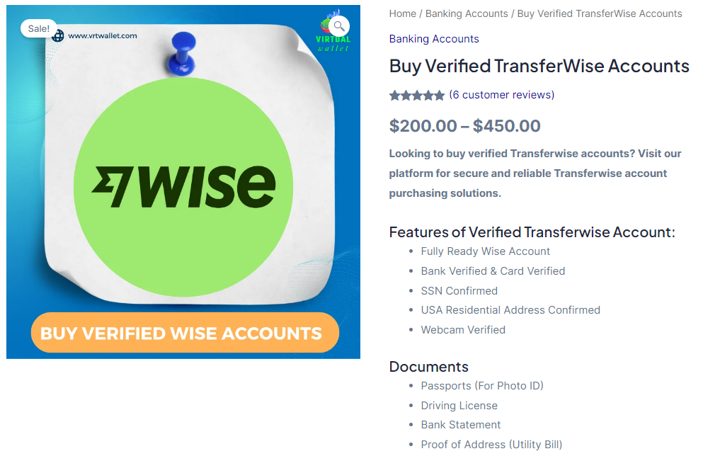 Wise accounts for sale with verification | by TDG | May, 2024 | Medium