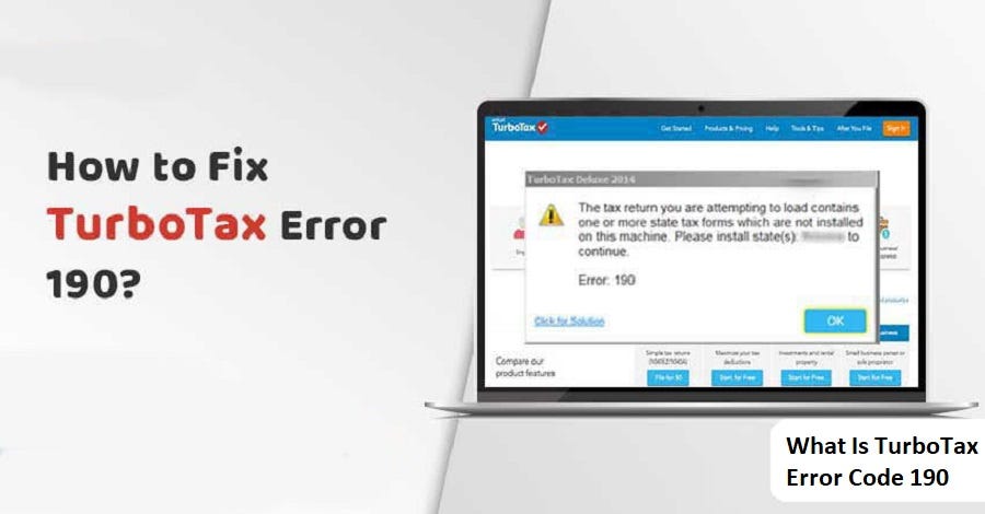 How to Solve TurboTax Error 25300? [Get The Best Solution] | by ...
