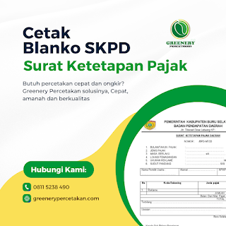 0811 5239 490 (WA) Cetak Blanko SKPD Surat Keterangan Pajak di Greenery ...