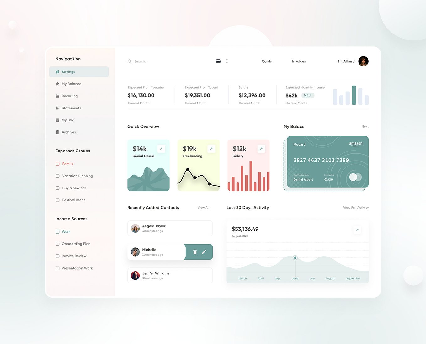 School Management Dashboard UI Design I Admin Panel - Opedia Studio ...