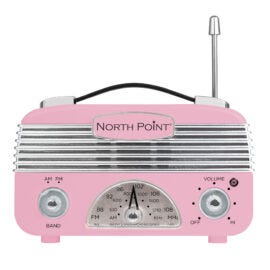 NORTH POINT® AM/FM VINTAGE RADIO — RED(Circa 1960’S design) - Sainergy ...