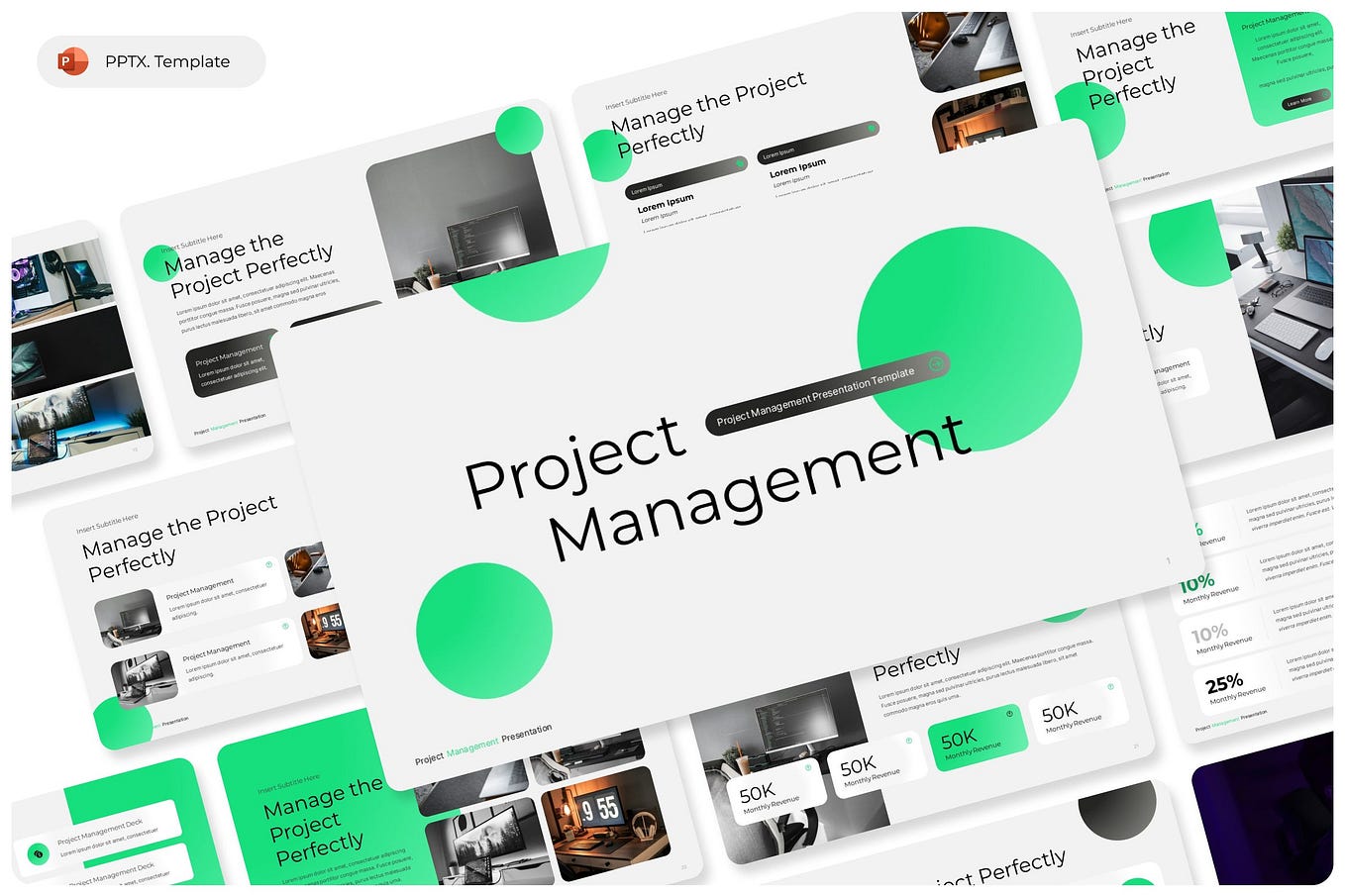 Business Management Powerpoint Presentation - Fractalfaerie - Medium