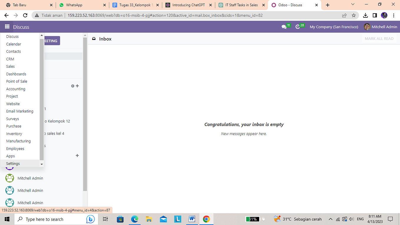 Installation And Configuration Dbvisualizer Odoo 16 By Indira Carissa Dewi Medium