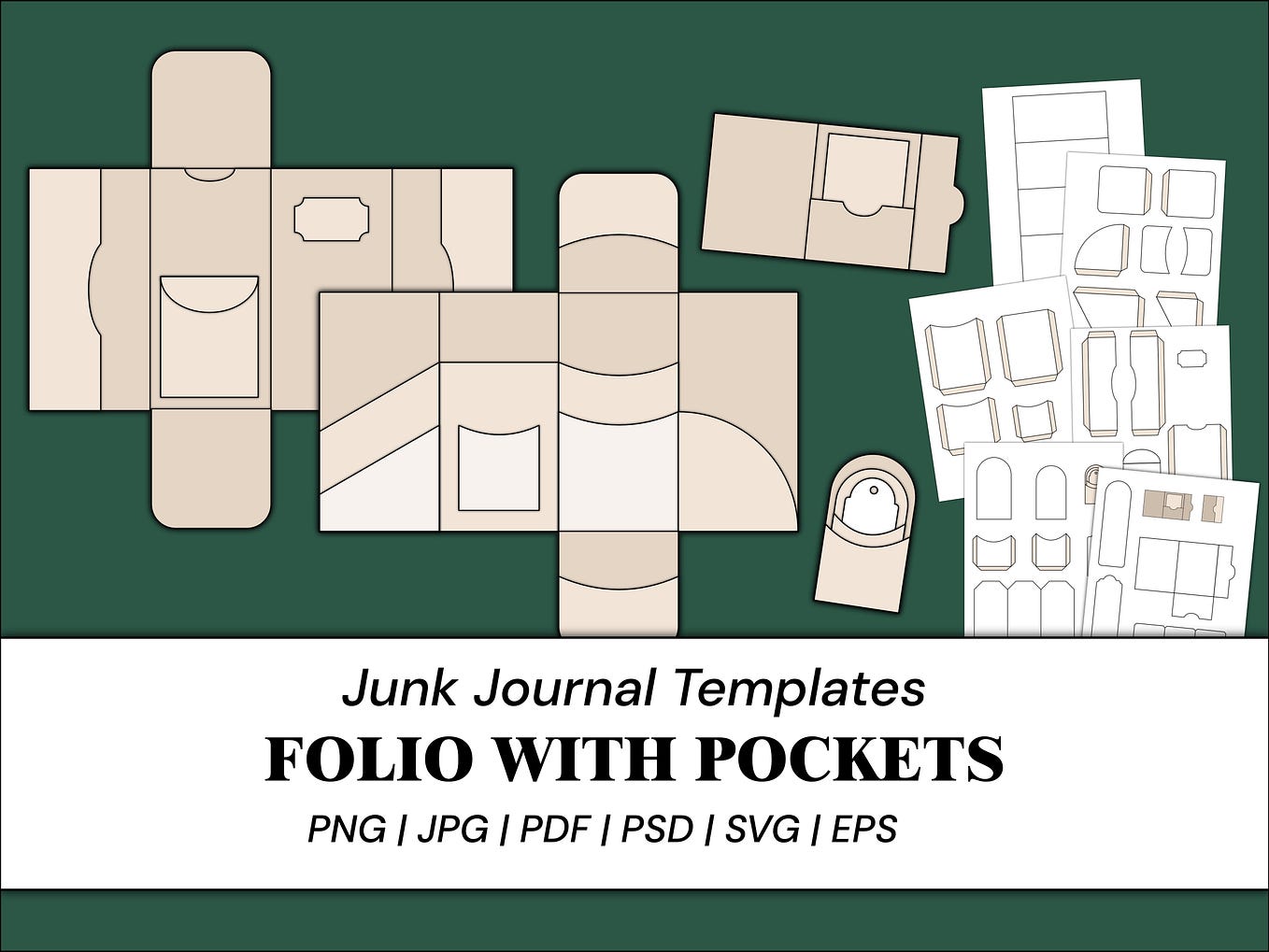 Pastel Fairytale Junk Journal Pages (Digital Background Textures ...