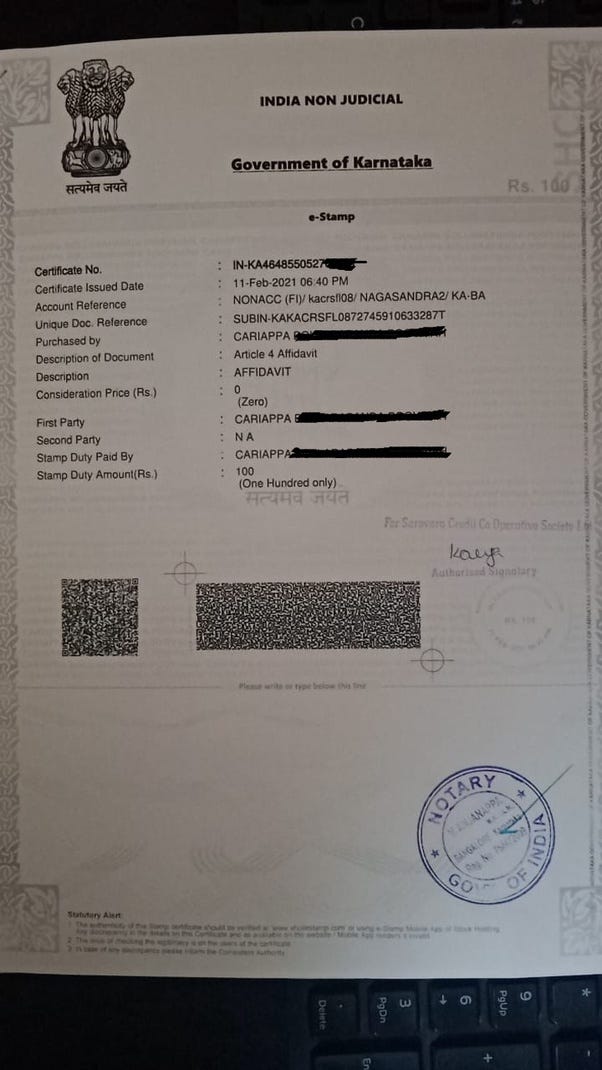 What is the meaning of locked or not locked in an e-stamp paper? | by ...