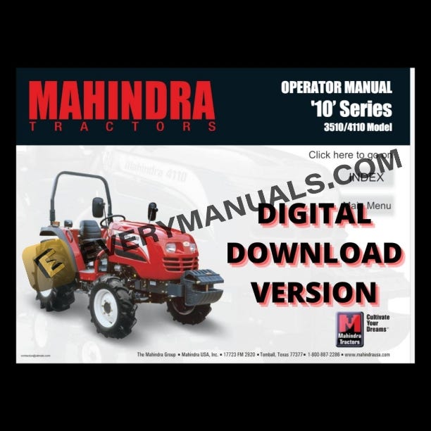 Mahindra Tractor 16 Series 2216 Gear Operator Manual - Mahindra Tractor Operator Manual PDF - Medium