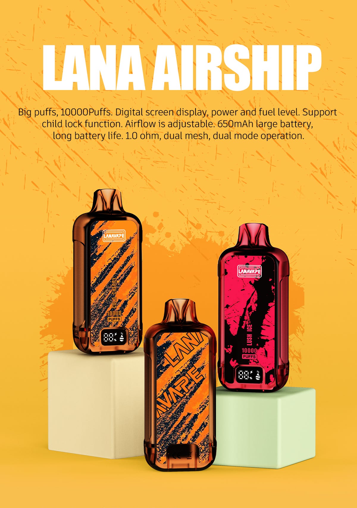The Lana Pen Plus Frozen Sea Salt Lemon - lanavape.com - Medium