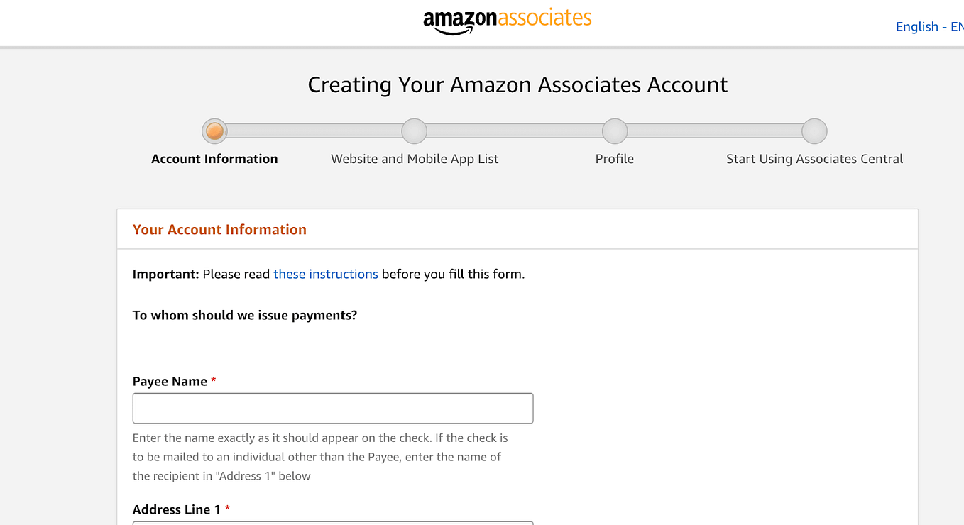 How to Create Affiliate Amazon Account: Step-by-Step Guide | by Fgjdfgurfigjg | Aug, 2024 | Medium