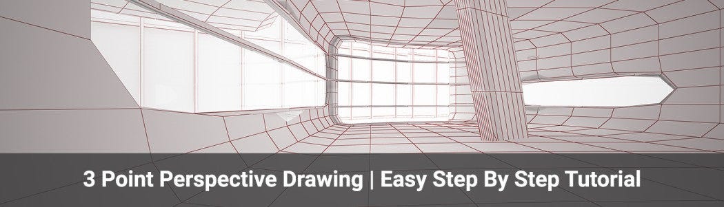 2 Point Perspective Drawing : An Easy Step-by-Step Tutorial | by ...