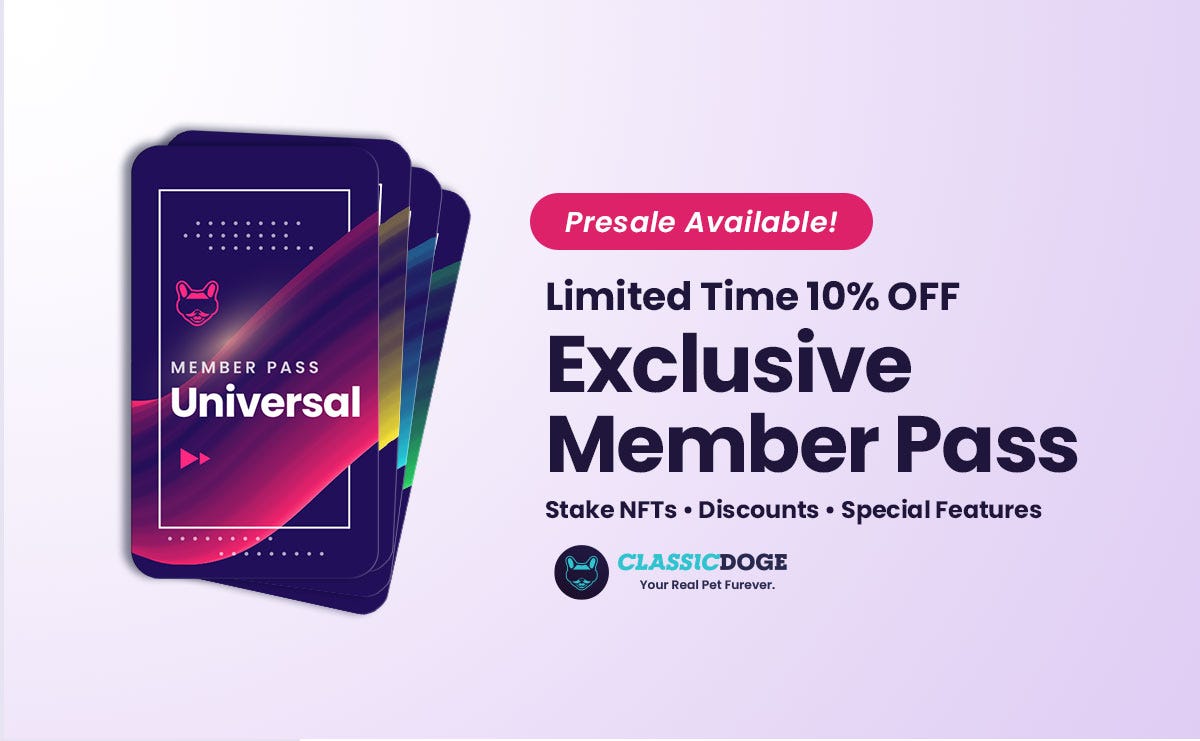 ClassicDoge has released their Cool Member Passes. Member Pass NFTs ...
