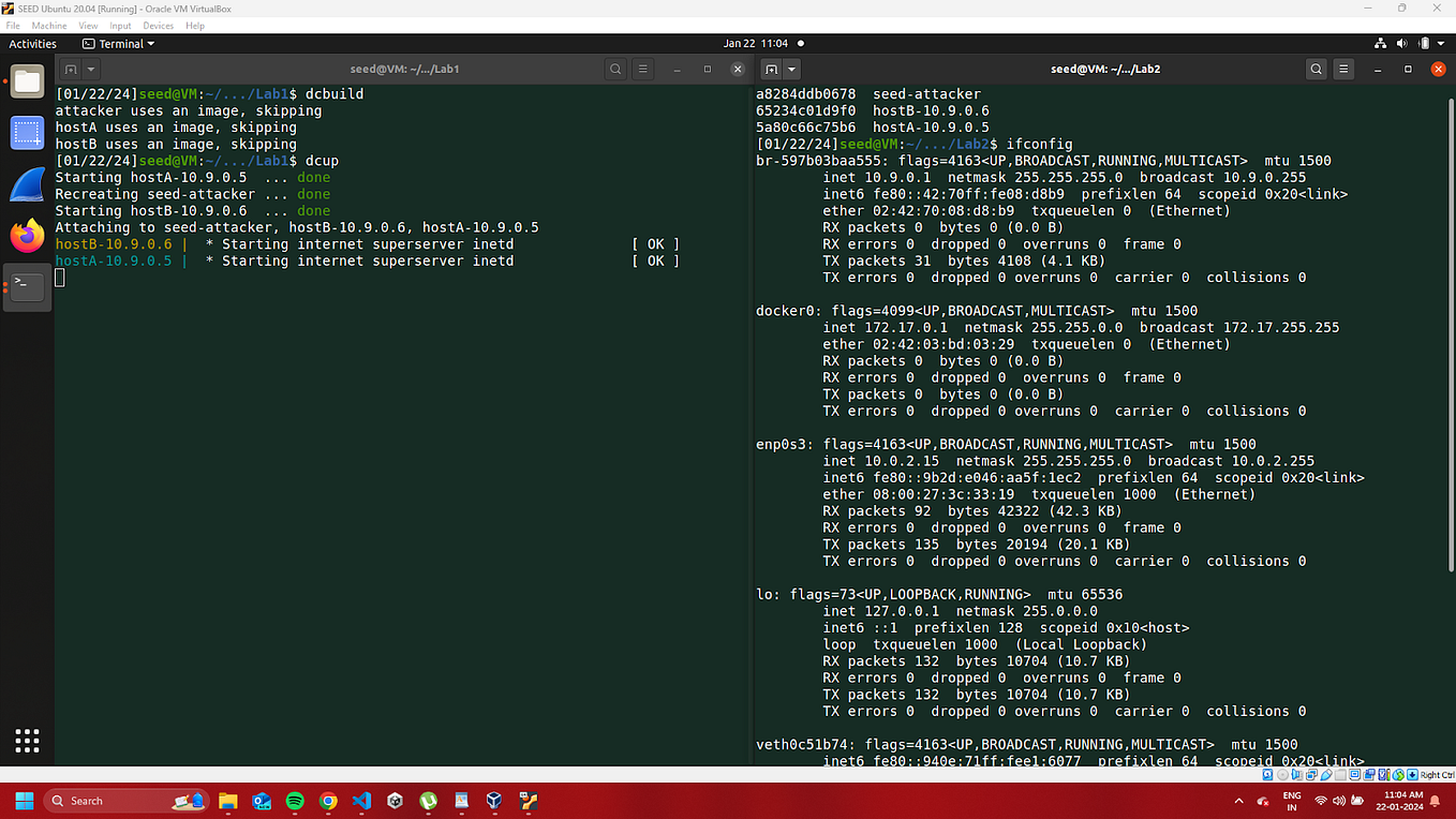 SEED LABS: TCP/IP Attack Lab. Requirements: | by Rahul Bagul | Medium