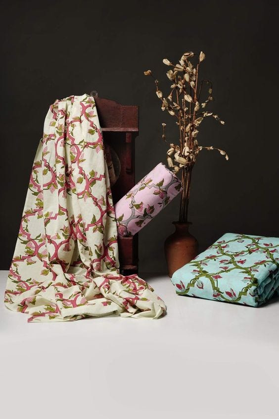 The Timeless Allure of Hand Block Printed Cotton Fabrics: A Journey ...