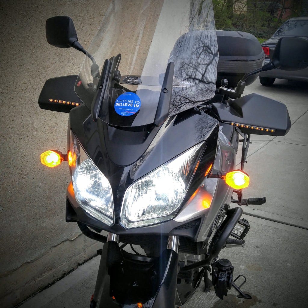 V-Strom 650 || Modifications || Installing LED H4 Headlights : Part 1 ...