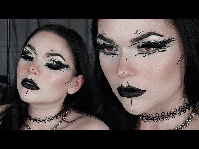 Trad Goth Makeup & Hair Tutorial For Beginners Goth Makeup - Grunge Makeup - Medium