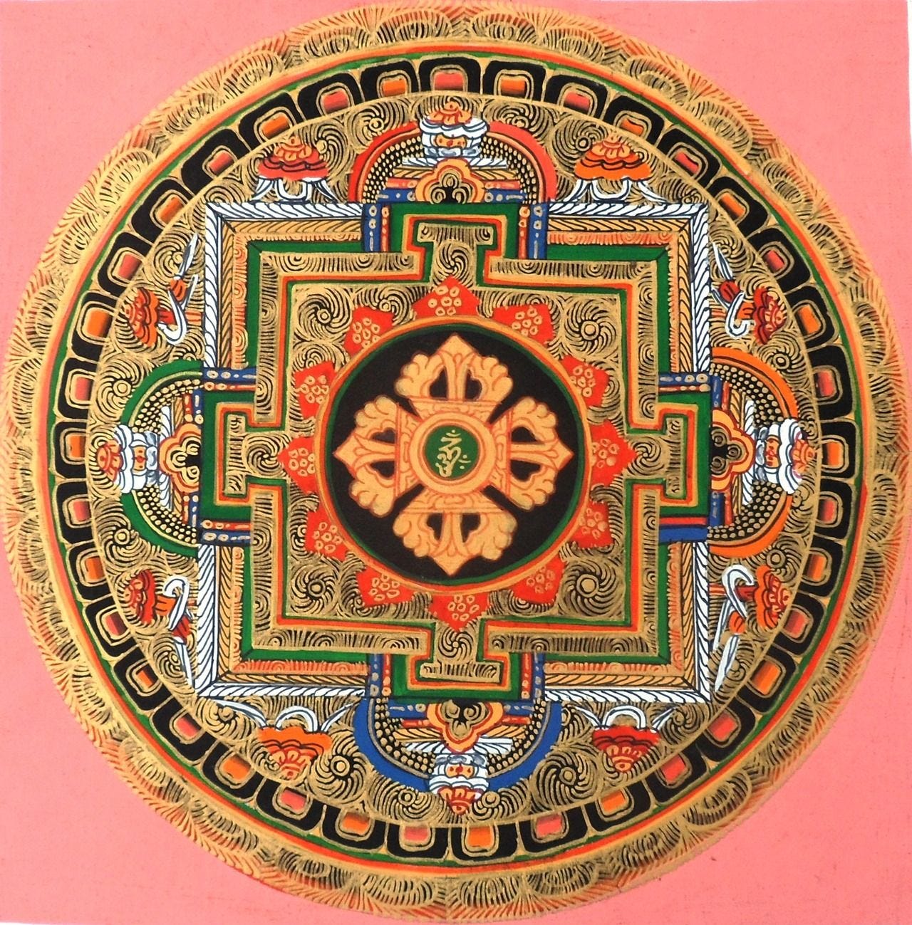 Buddhist Mandala Drawing