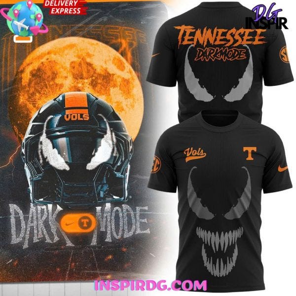 Tennessee Volunteers Dark Mode Venom Special T-Shirt | by Aradorcurtis ...