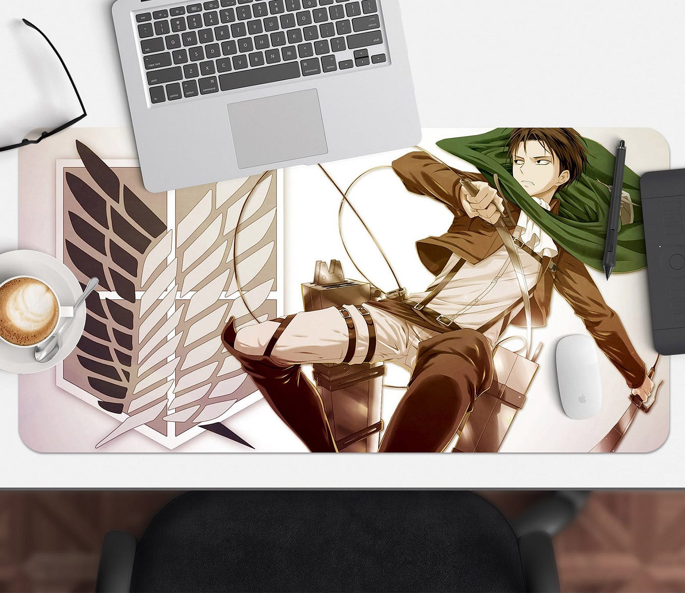 Attack On Titan Season 2 Eren Jaeger 3D Kanji Anime Mouse Pad RB2411 ...