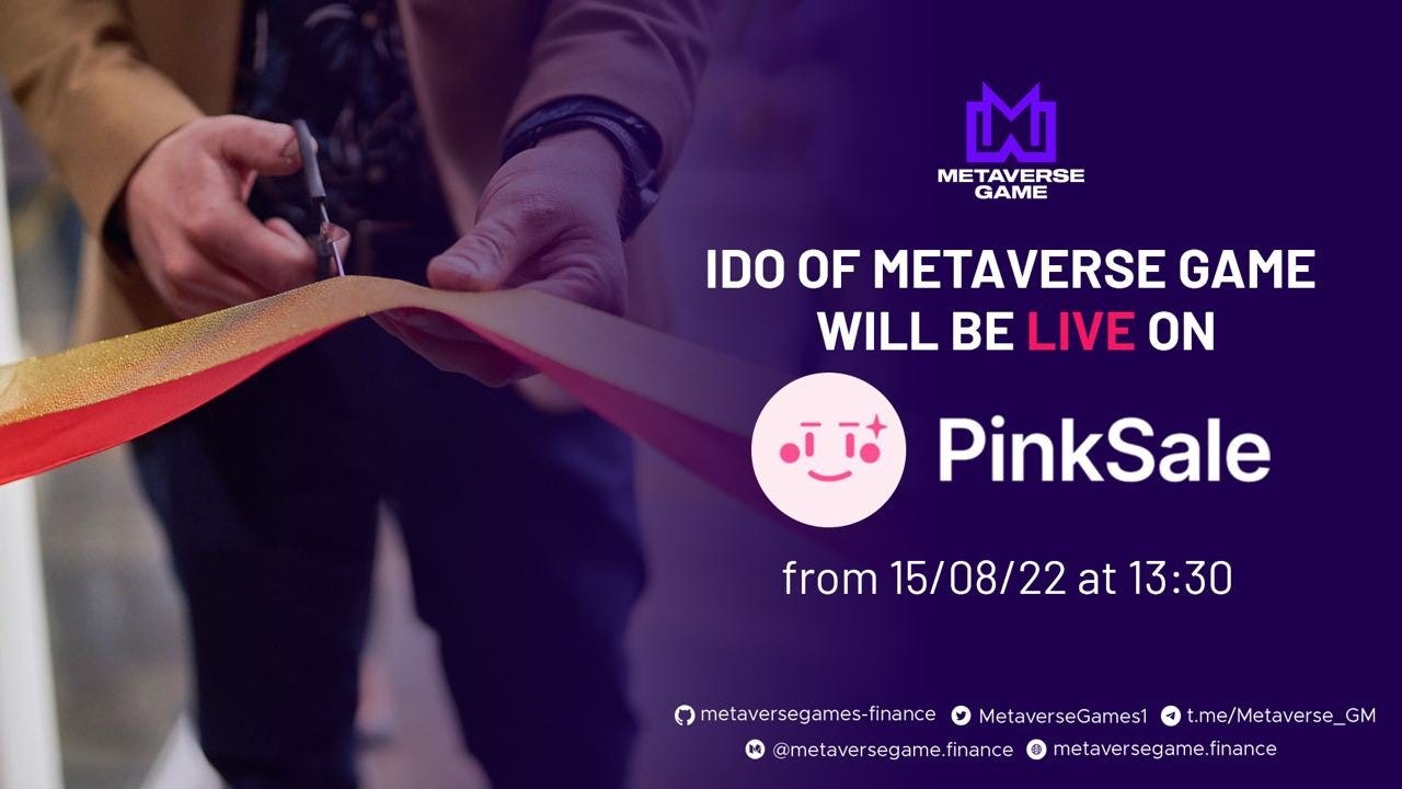 IDO is coming soon!! IDO of Metaverse Game is coming in few days on ...