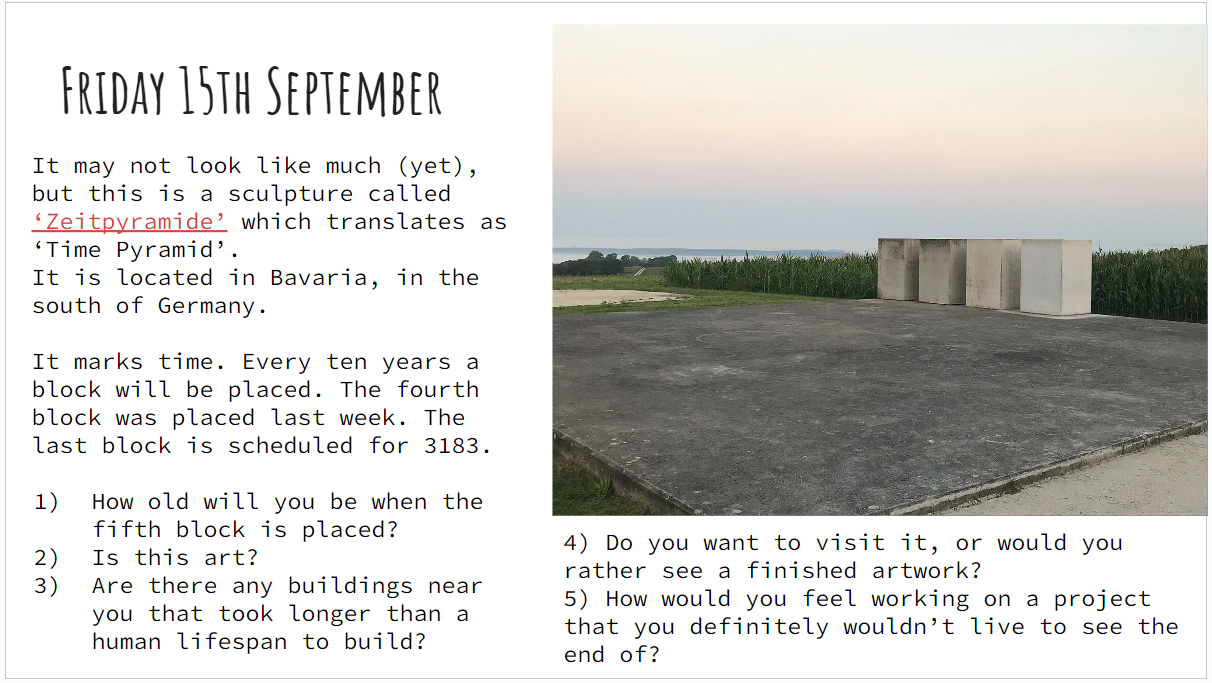 Ideas for tutor group time. I plan to keep this updated with ideas ...