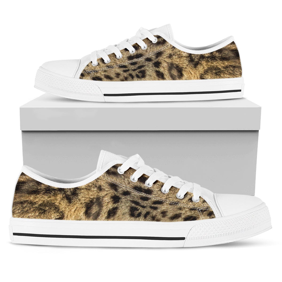 Boys Faux Leather Low Top Casual Shoes POD Design By Facetotes Fashion ...