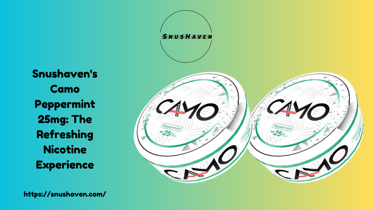Camo Orange Bubblegum Nicotine Pouches - Snushaven | Medium