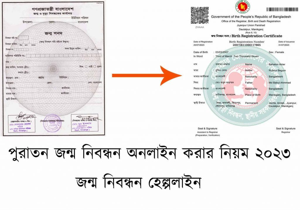 BANGLADESH JONMO NIBONDHON ONLINE CHECK - Jonmo Nibondhon Helpline - Medium