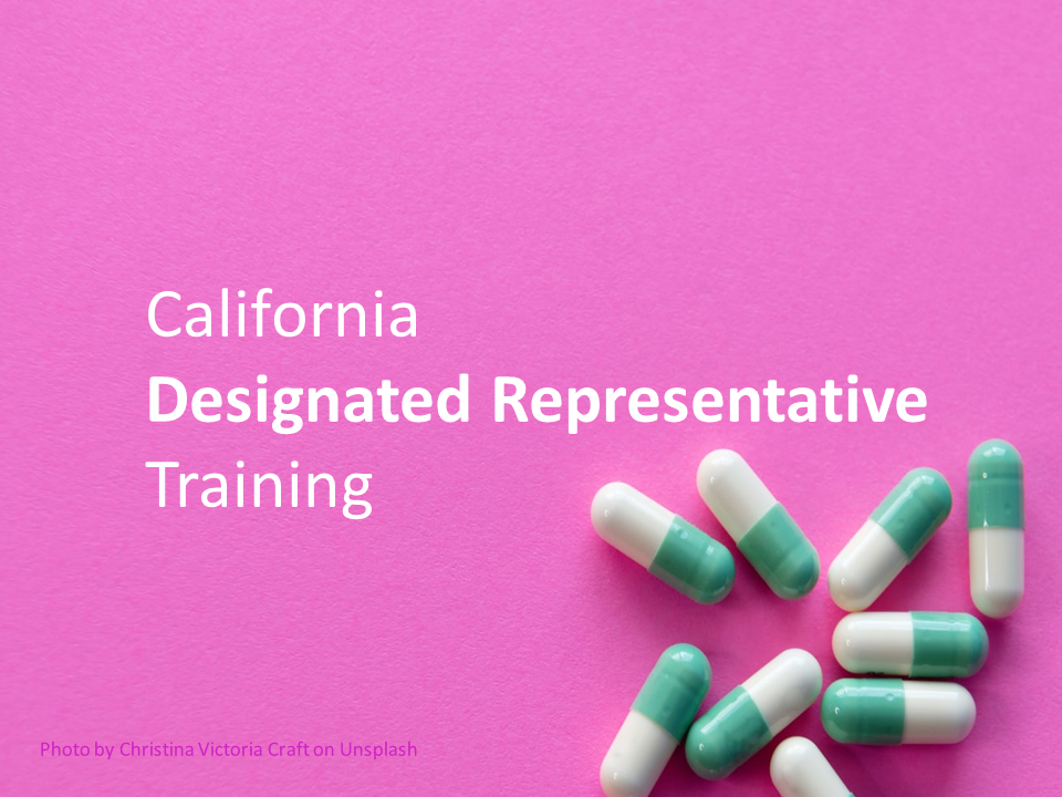 Recommended CA Designated Representative Training | California ...