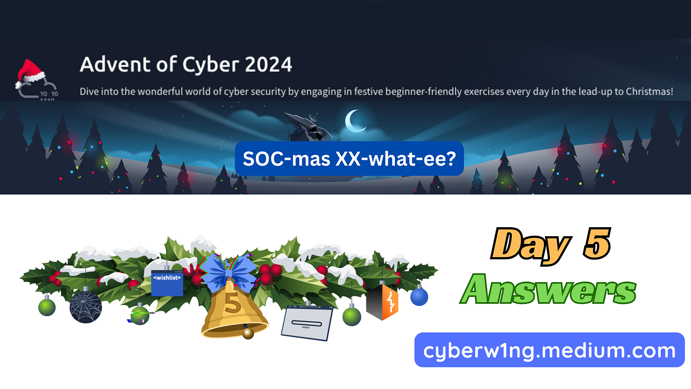 Advent of Cyber 2024{ALL DAYS} Tryhackme Answers | Write-ups | by ...