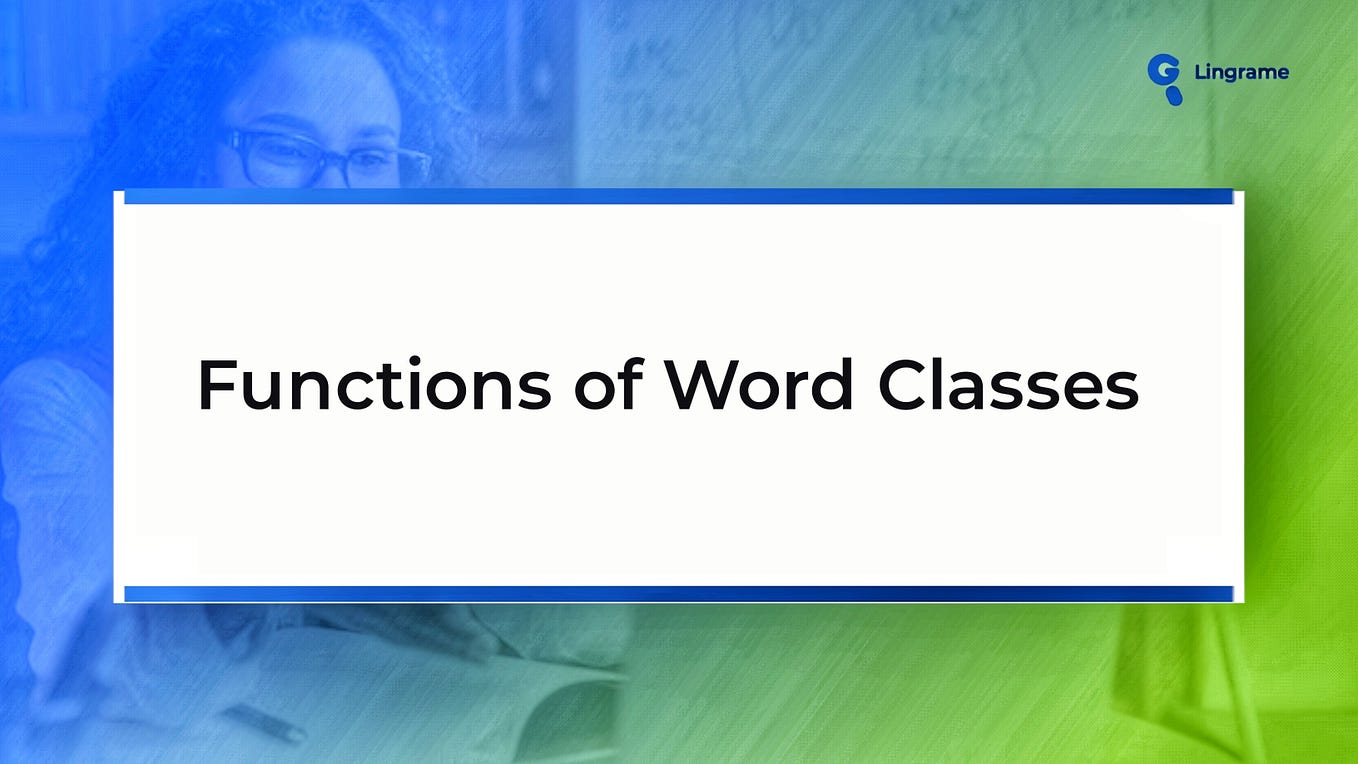 Content Words and Function Words in English Explained | by Clinton ...